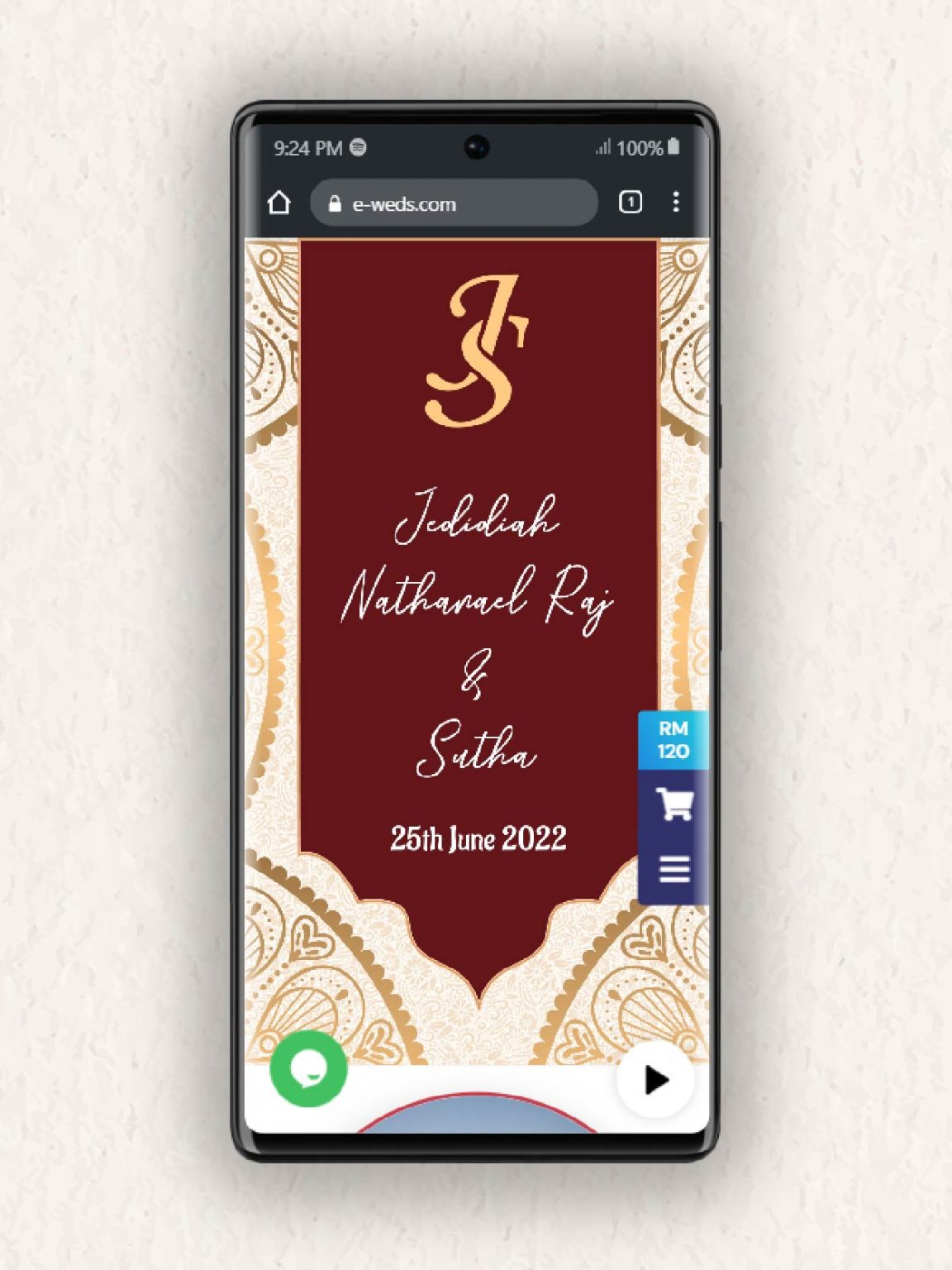 Custom Design | E-Weds - Online Wedding E-Invitations