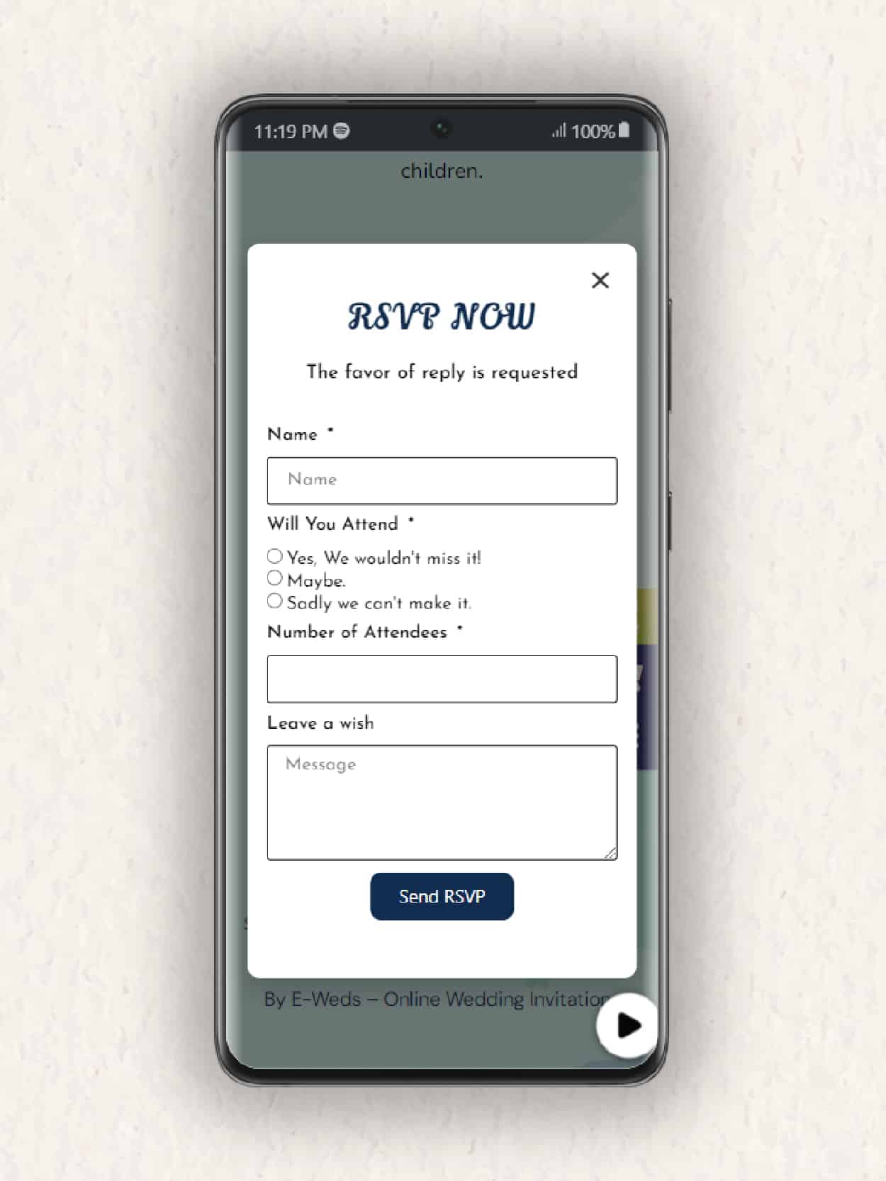 Online Invitation #017 | E-Weds - Online Wedding E-Invitations